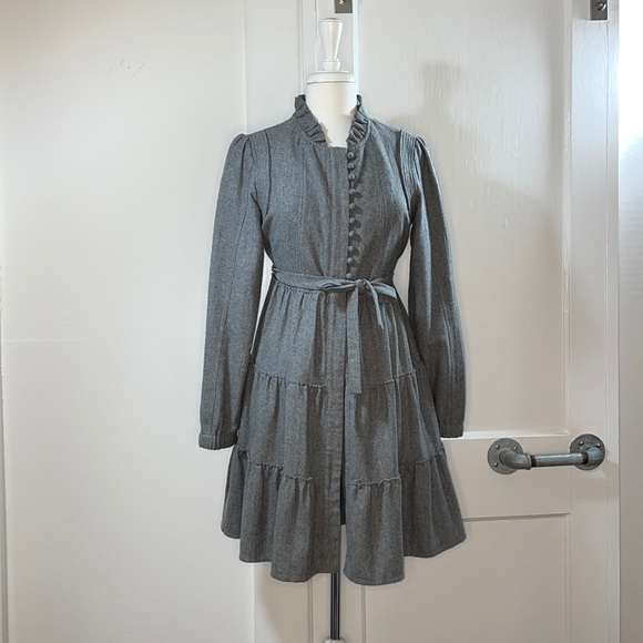 hazel | Jackets & Coats | Hazel Tiered Wool Coat | Poshmark